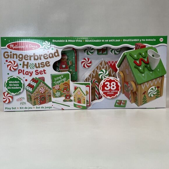 Melissa & Doug | Toys | Melissa Doug Gingerbread House Wooden Play Set ...
